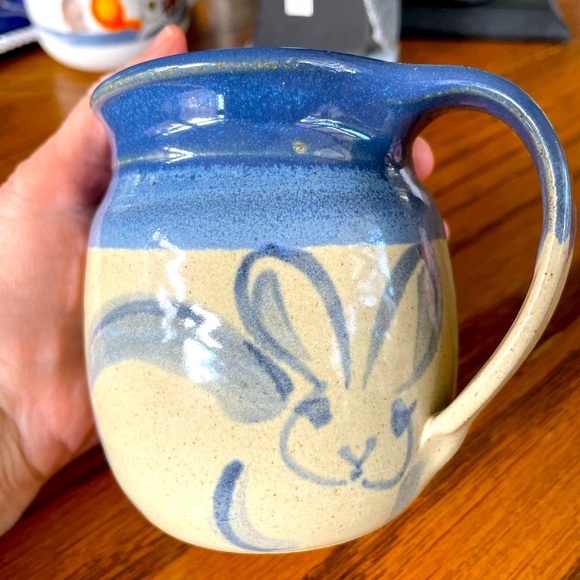 Ann Gleason, Artist | Dining | Studio Art Pottery Salt Glazed Blue Cat ...